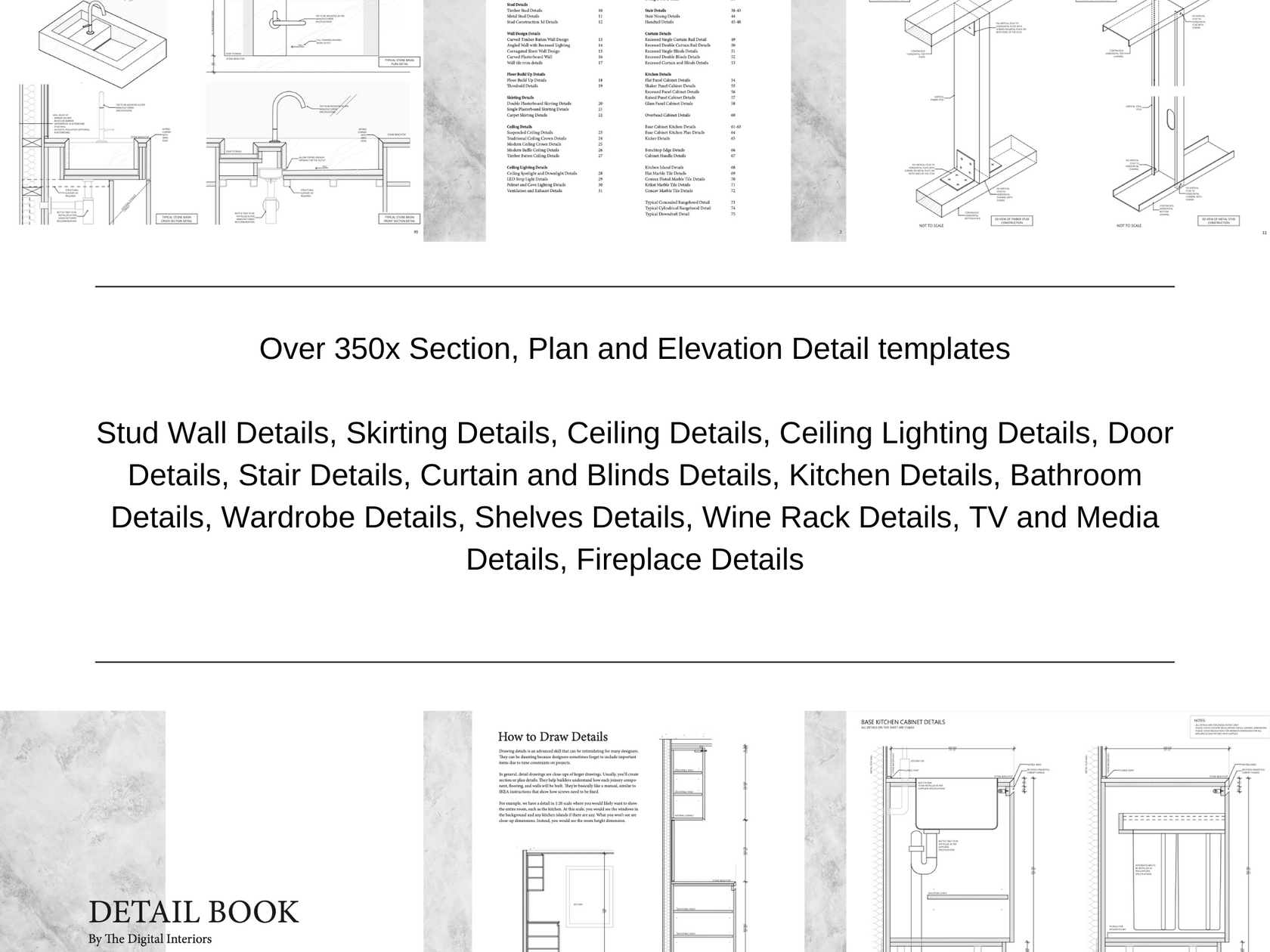 Detail Book with Standard Details - PDF & CAD – Digital Interiors