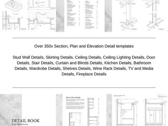 Detail Book with Standard Details - PDF & CAD – Digital Interiors