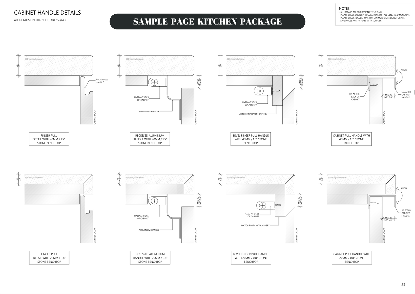 Kitchen Details - PDF & CAD – Digital Interiors