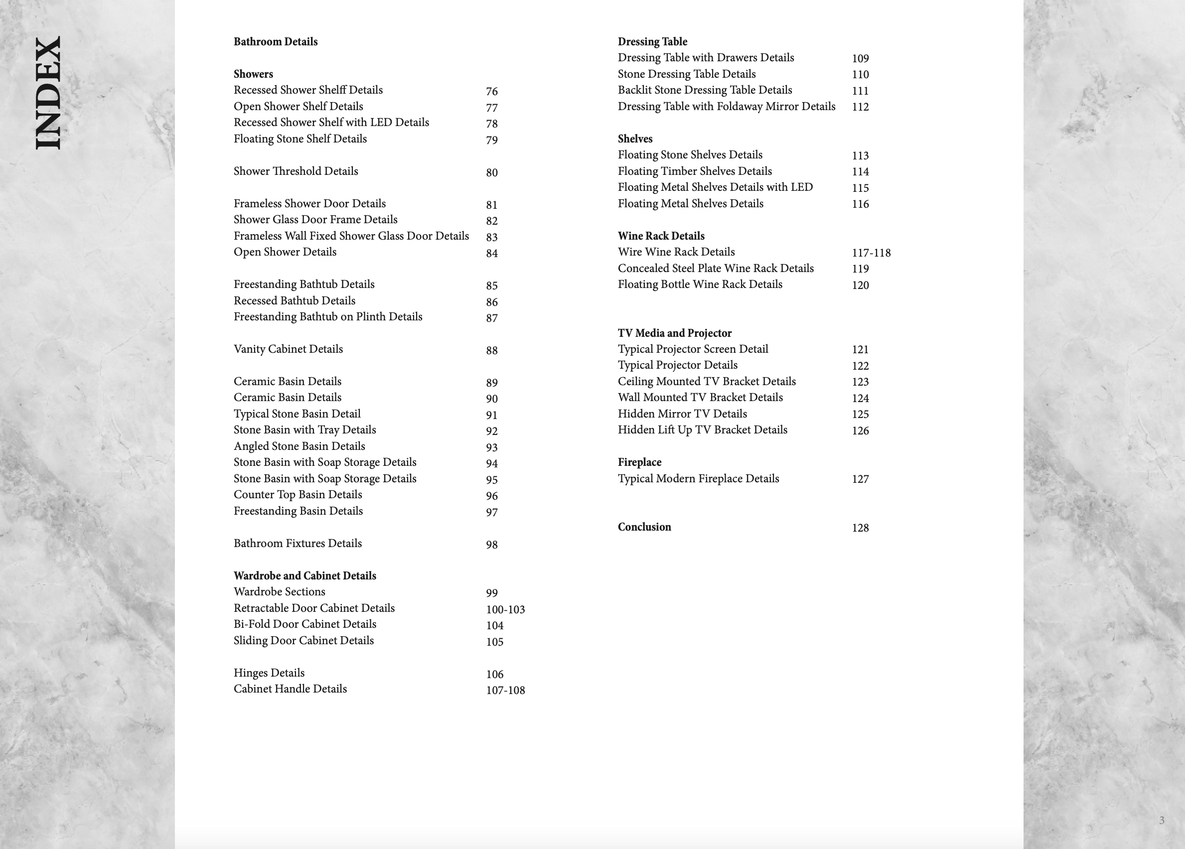 Detail Book with Standard Details - PDF only – Digital Interiors